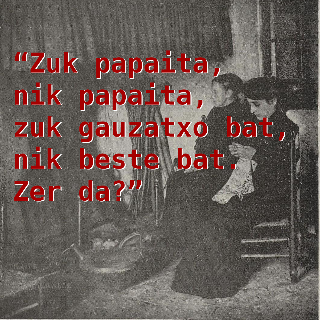 Les papaita ou le jeu d’énigmes traditionnel du Pays basque - Bilketa